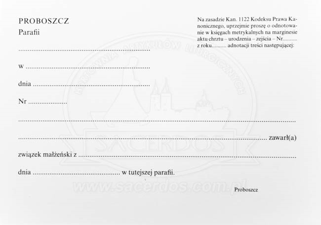 Ne Temere - Hurtownia Artykułów Liturgicznych "SACERDOS"