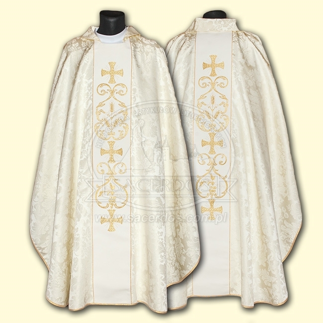 Ornat biały (32) - Hurtownia Artykułów Liturgicznych "SACERDOS"