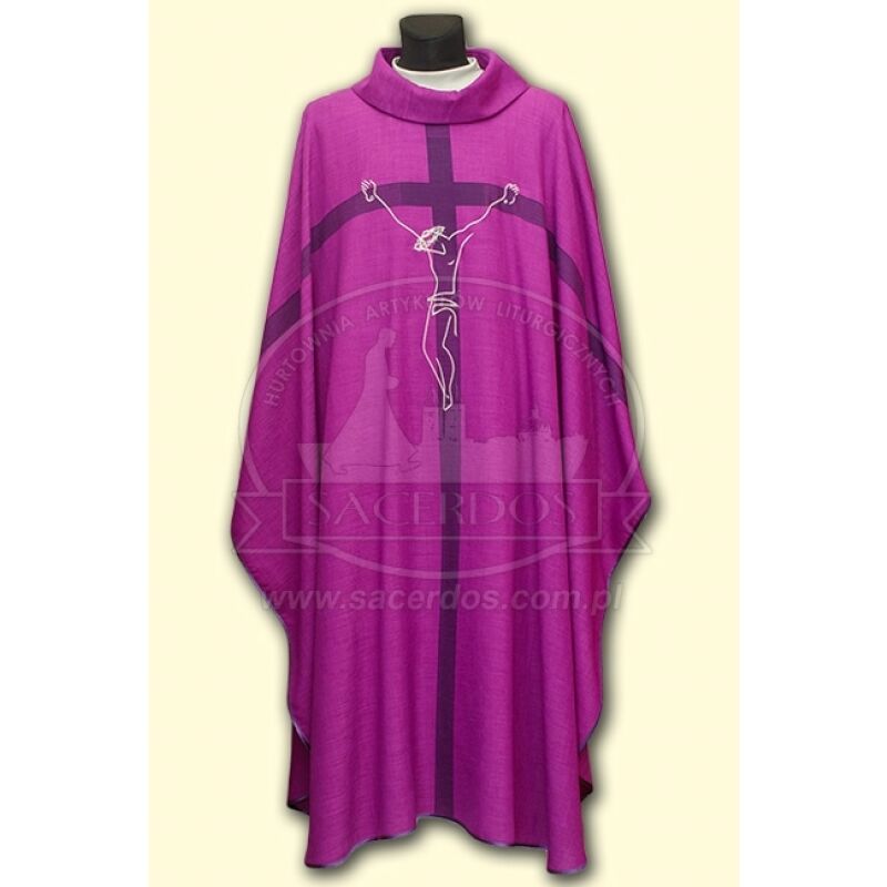 Ornat fioletowy - Wielki Post (6) - Hurtownia Artykułów Liturgicznych "SACERDOS"