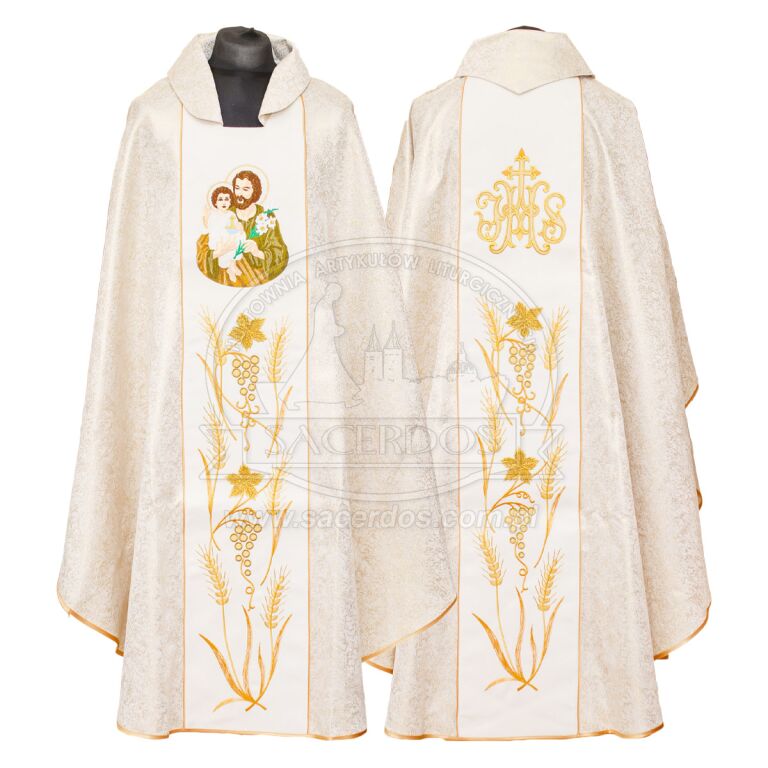 Ornat złoty - św. Józef (2) - Hurtownia Artykułów Liturgicznych "SACERDOS"