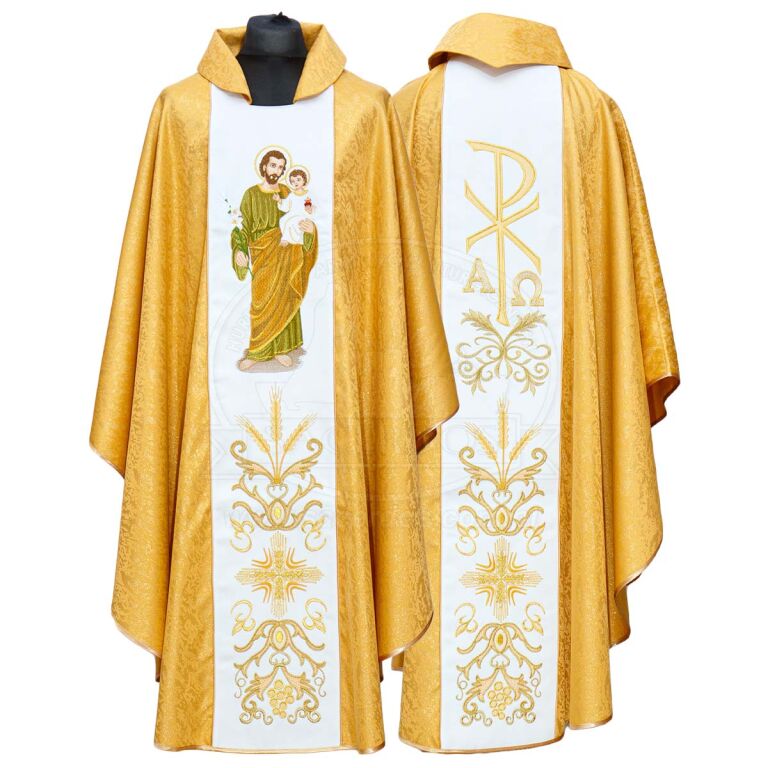 Ornat złoty – św. Józef (1) - Hurtownia Artykułów Liturgicznych "SACERDOS"